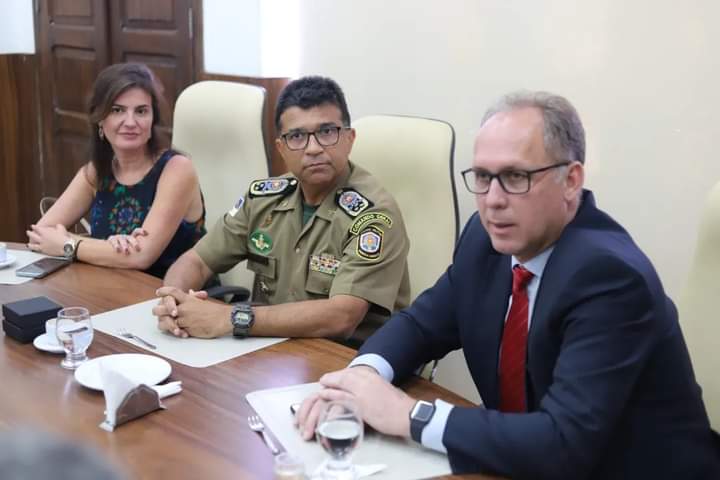 Comandante geral recebe SDS Alessandro Carvalho e secretária Executiva ...